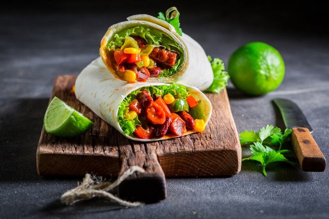 Recette Burrito à la viande hachée