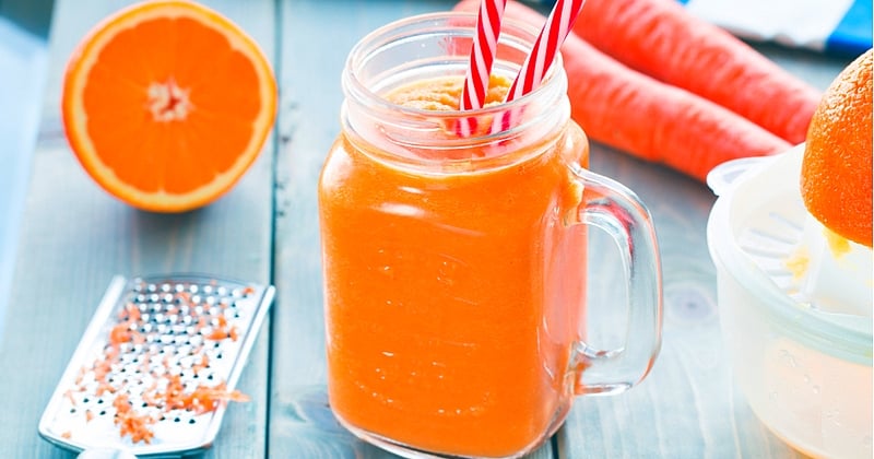 Recette Jus de carotte, orange et citron