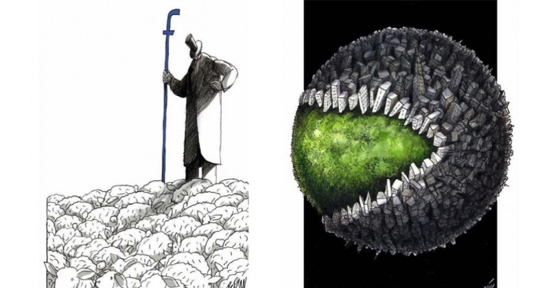 Cet artiste dénonce le cynisme et la décadence de la société, avec des ...