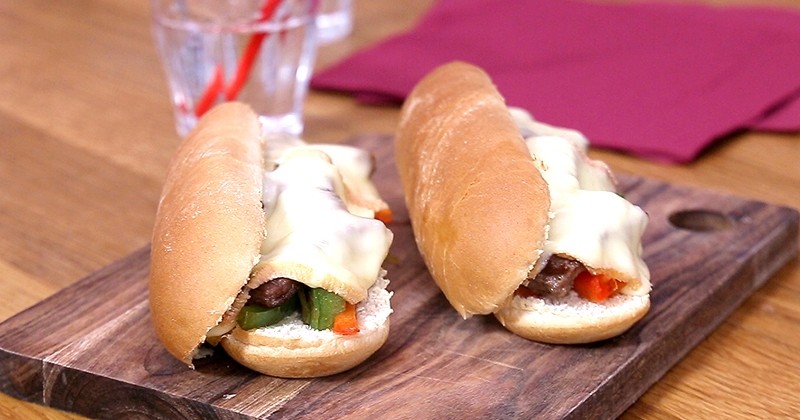 Recette sandwich à la raclette et à l'émincé de boeuf