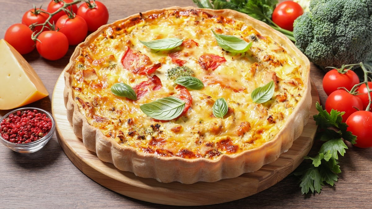 Recette quiche lorraine revisitée aux légumes d'été